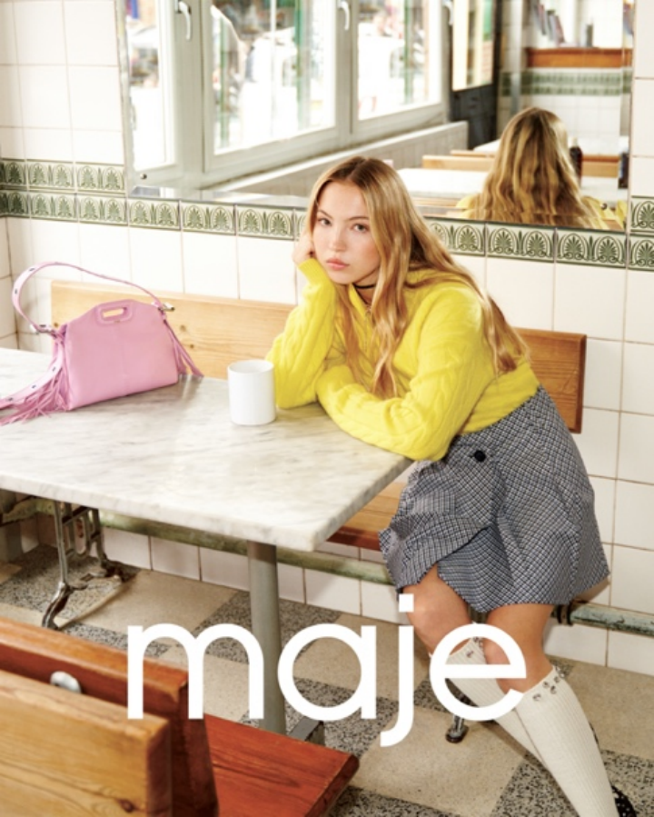 Maje 2023秋冬系列品牌大使 Lila Moss 演绎广告大片