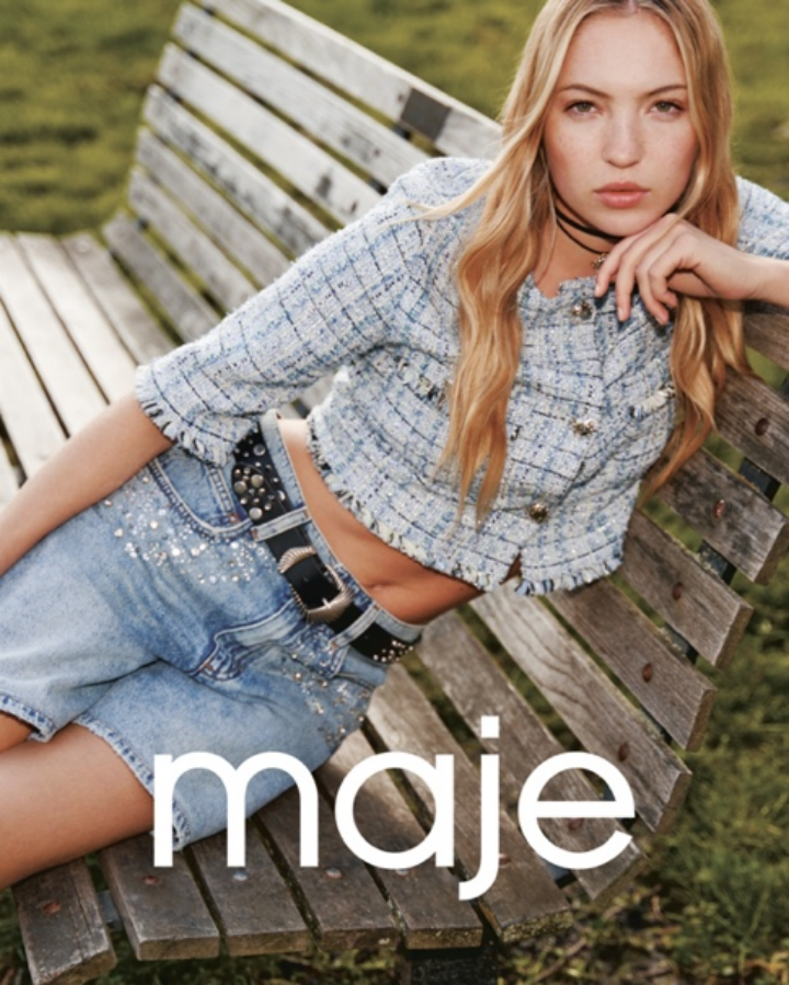 Maje 2023秋冬系列品牌大使 Lila Moss 演绎广告大片